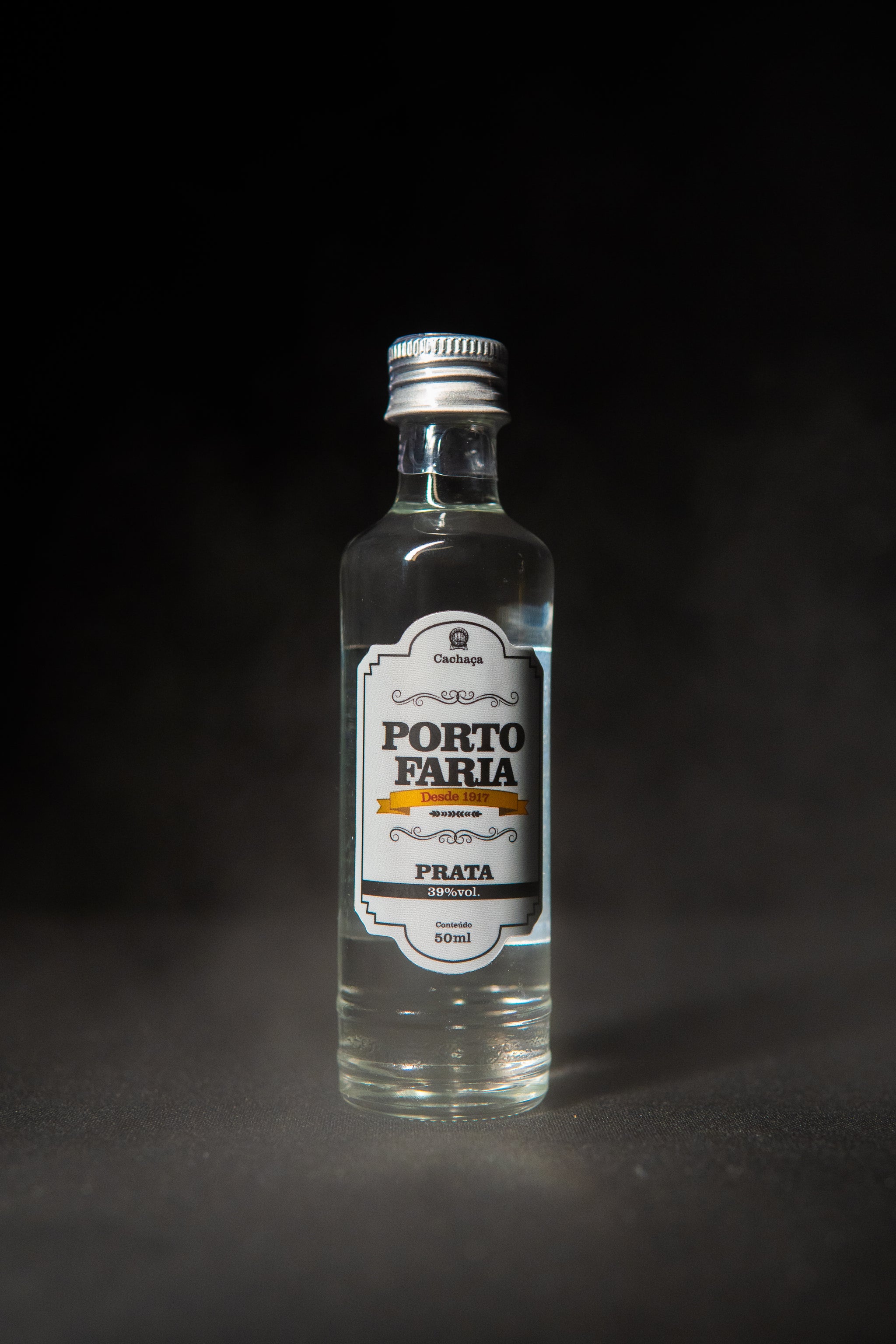 Cachaça Porto Faria Prata Mini 50ml