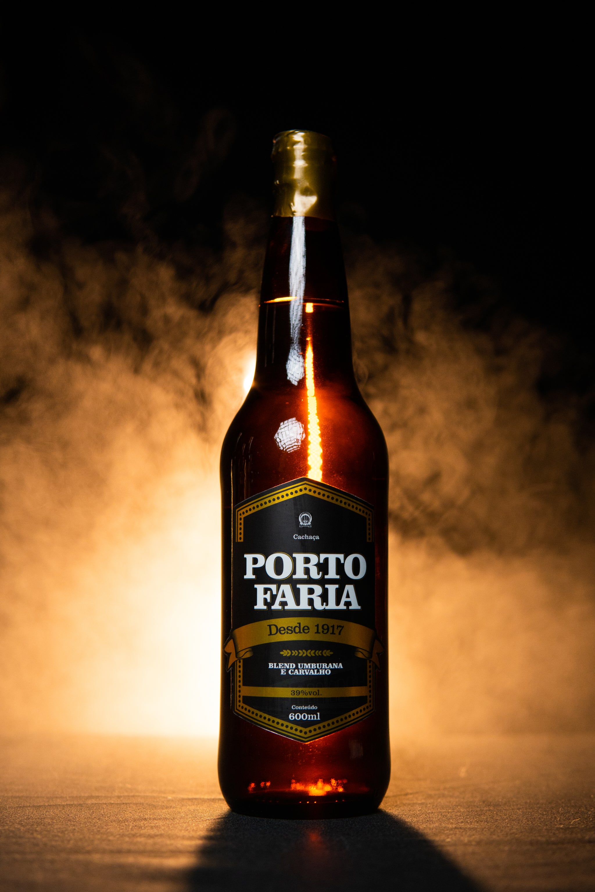 Cachaça Porto Faria Carvalho e Umburana 600 ml (Garrafa de Cerveja)